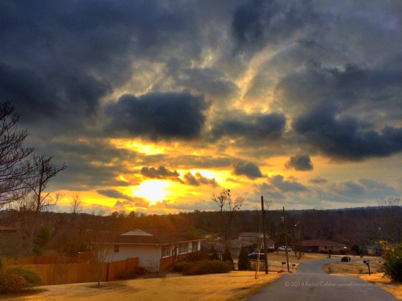 2/6/14 - An Angry Sunset over Cahaba Heights | Picture Birmingham
