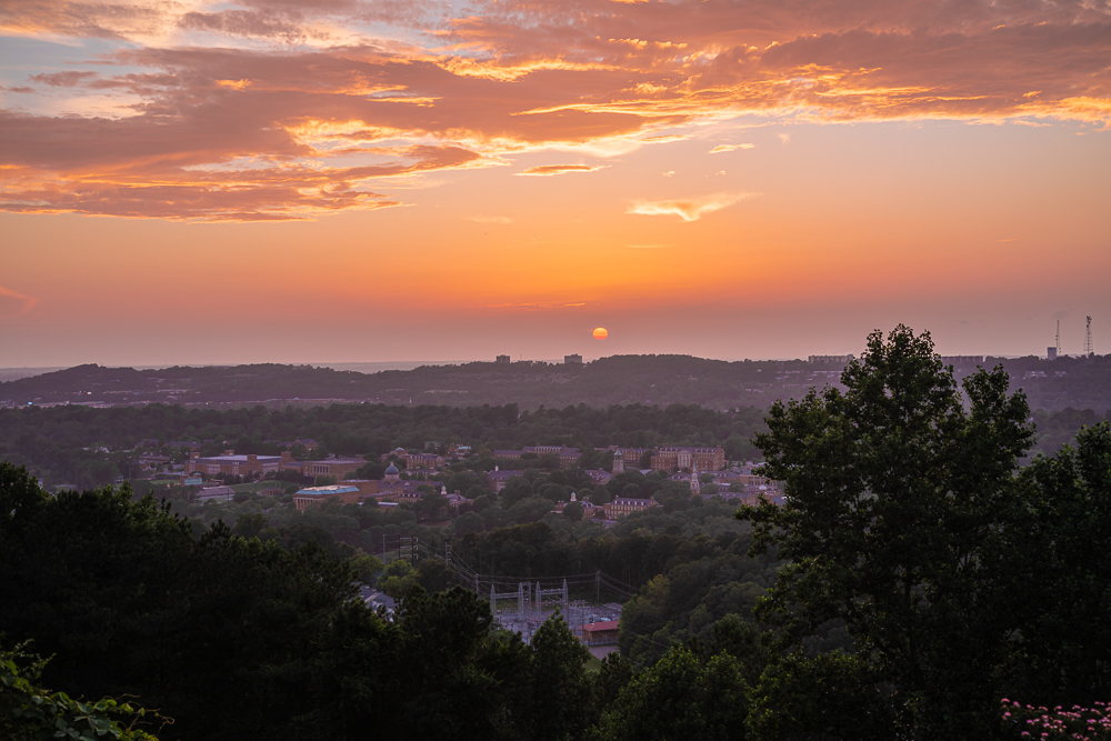 6/27/20 – A Hazy Sunset over Samford | Picture Birmingham